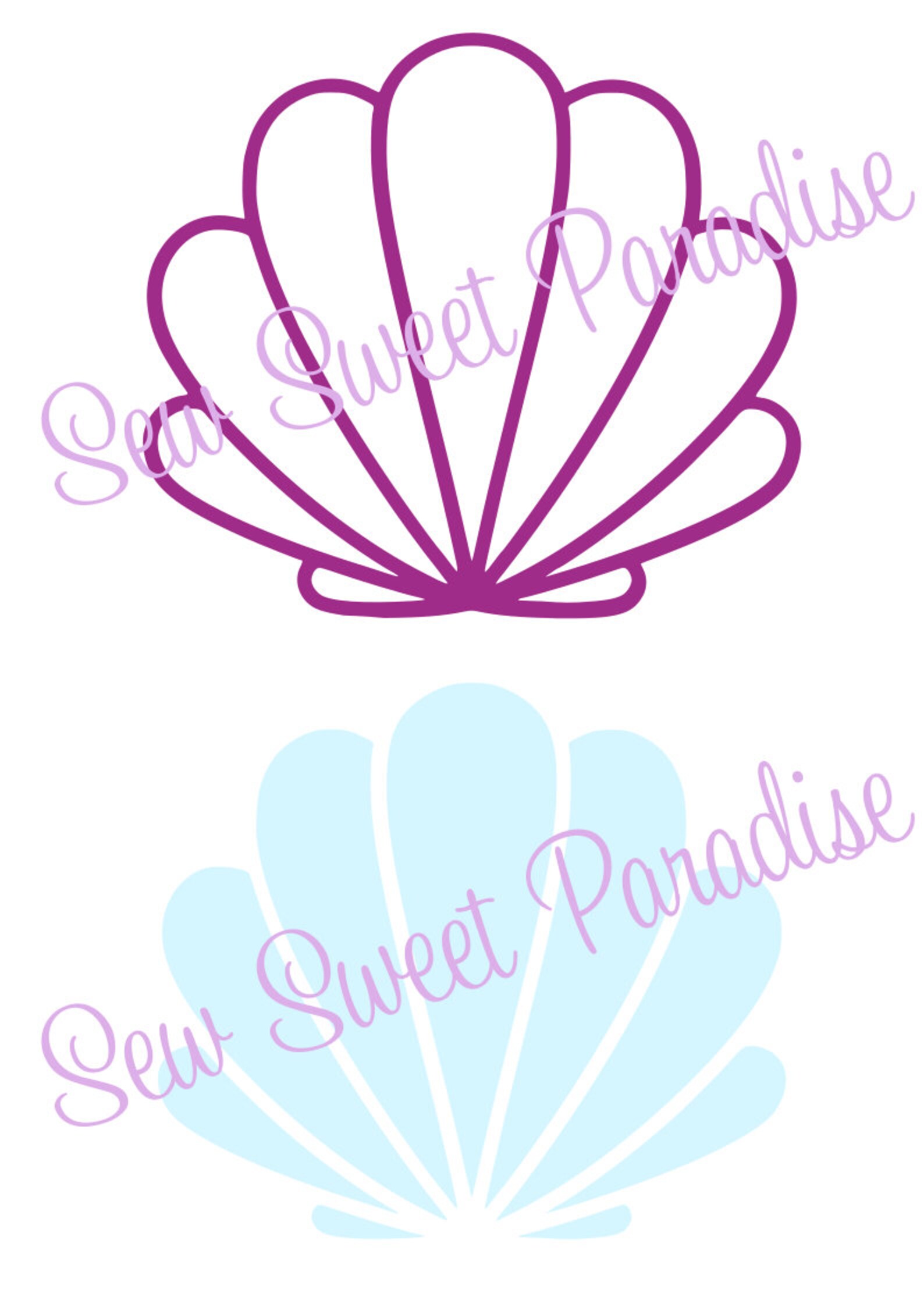 Seashell SVG Sea Shell SVG Beach SVG Summer Digital | Etsy UK