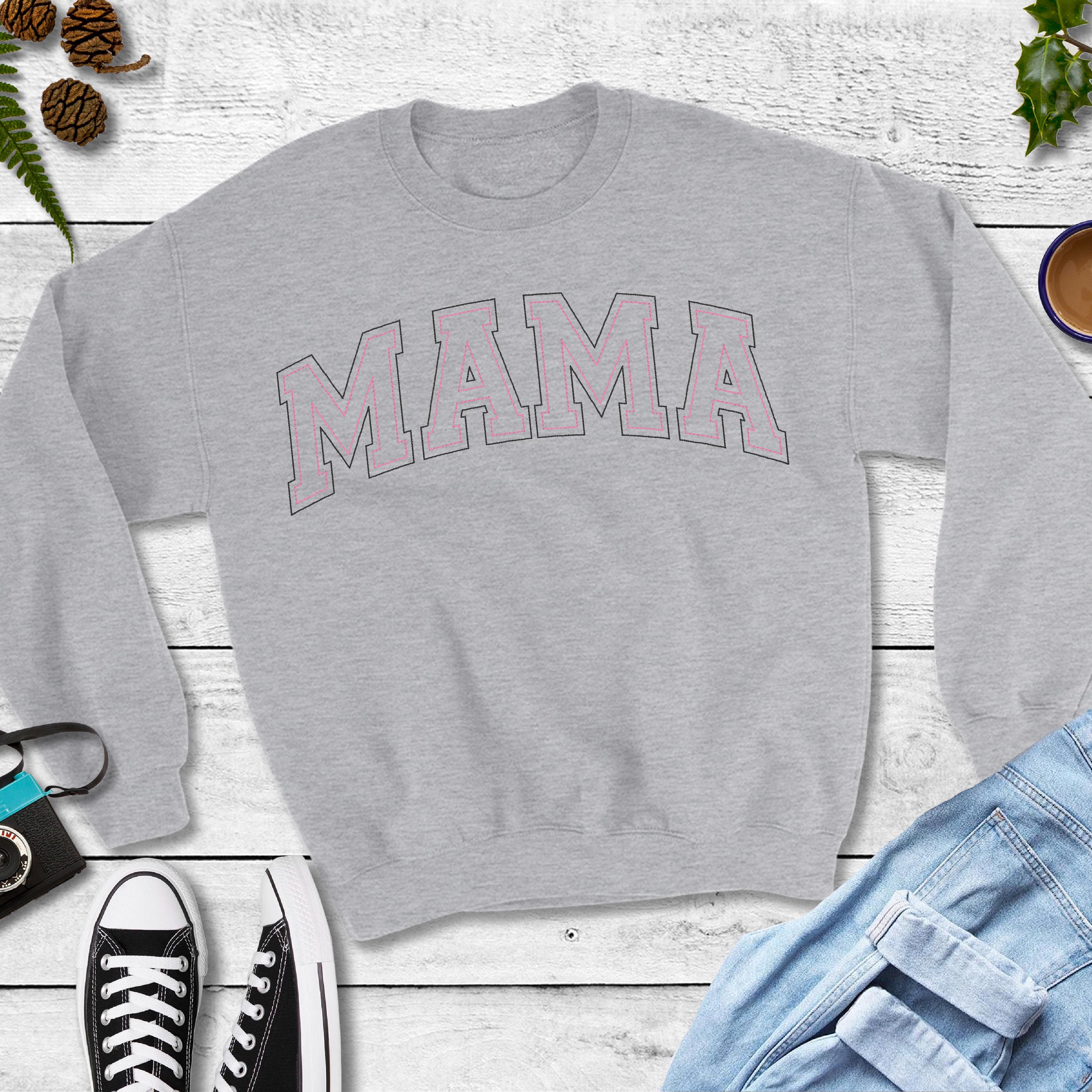 Mama Bean Stitch Embroidery Design: Double Outline, PES + 8 Formats ...