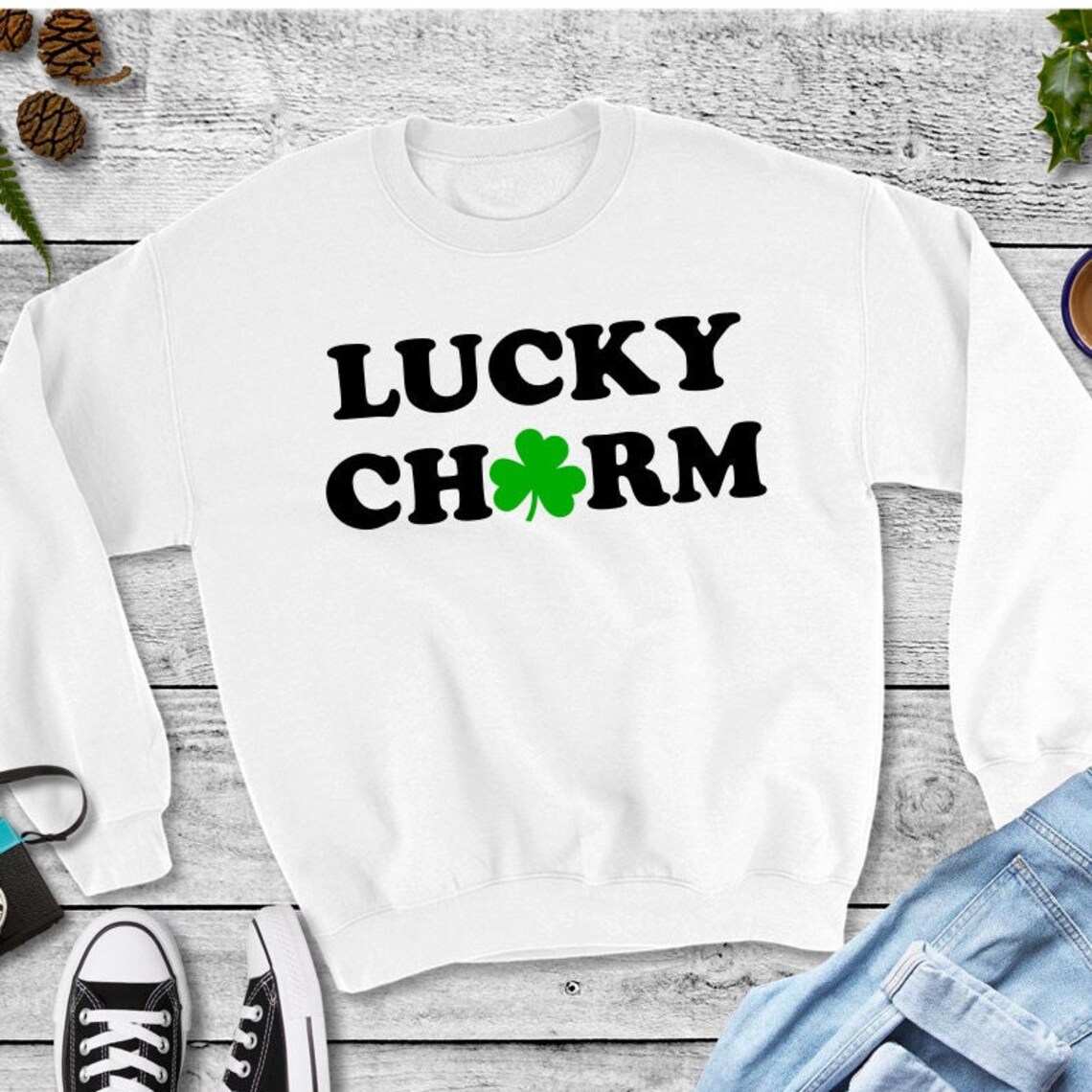 St Patricks Day SVG Lucky Charm SVG Shamrock SVG Digital - Etsy