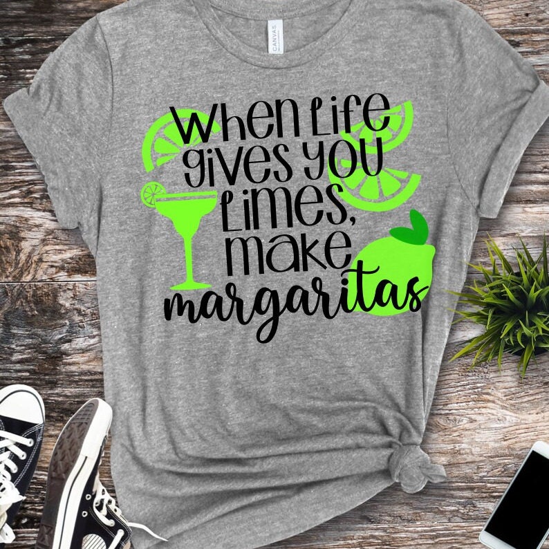 Lima SVG Cuando la vida te da Limas SVG Margaritas SVG - Etsy México