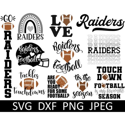 Raiders Football Svg File - Etsy