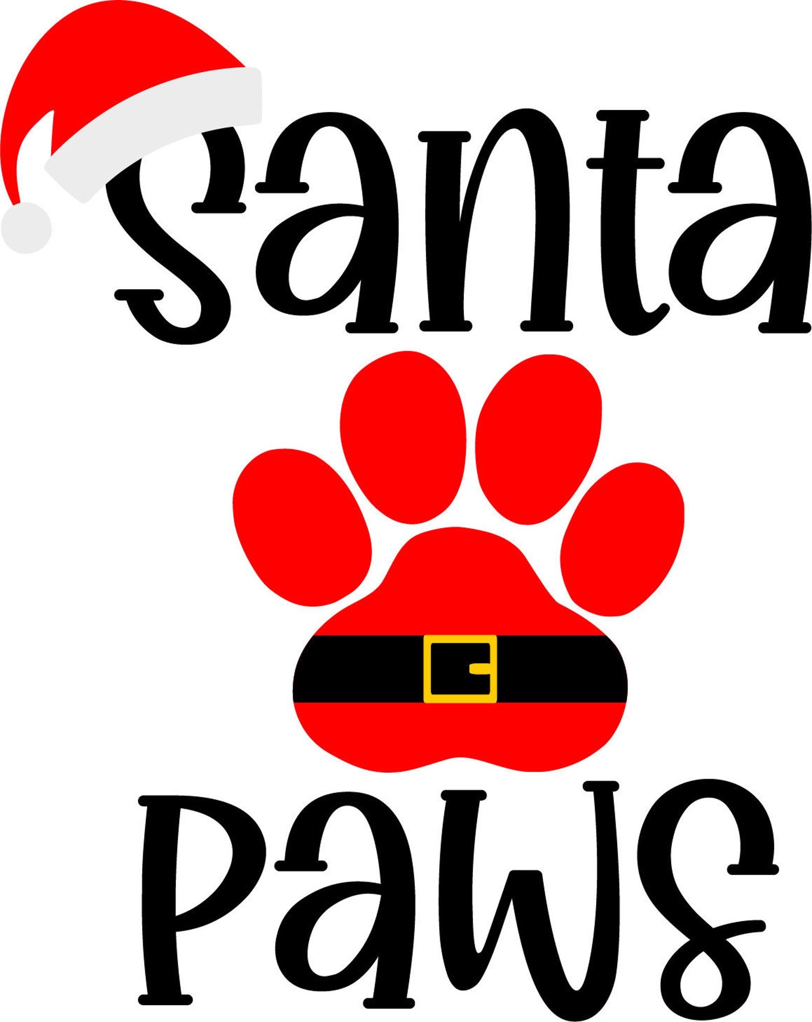 Santa Paws SVG Bundle Christmas Dog SVG Pawlidays Digital | Etsy Canada