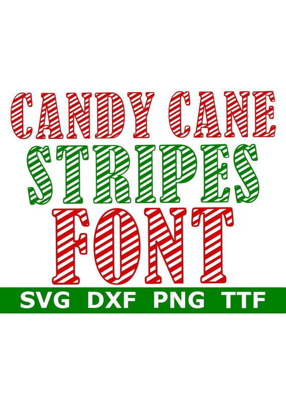 Candy Cane Font SVG TTF Candy Cane Alphabet Christmas - Etsy UK