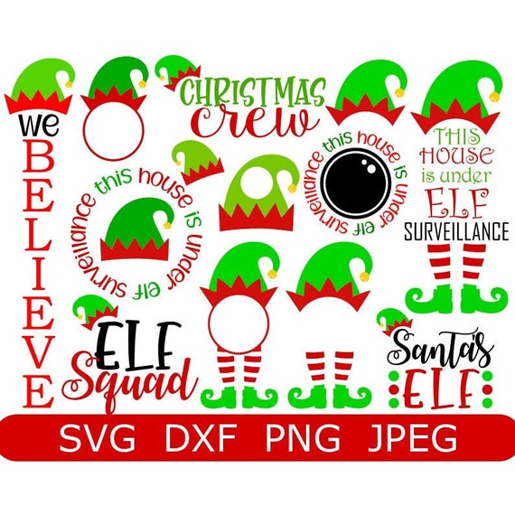 Elf SVG Bundle Christmas SVG Elf Surveillance SVG Digital - Etsy Canada