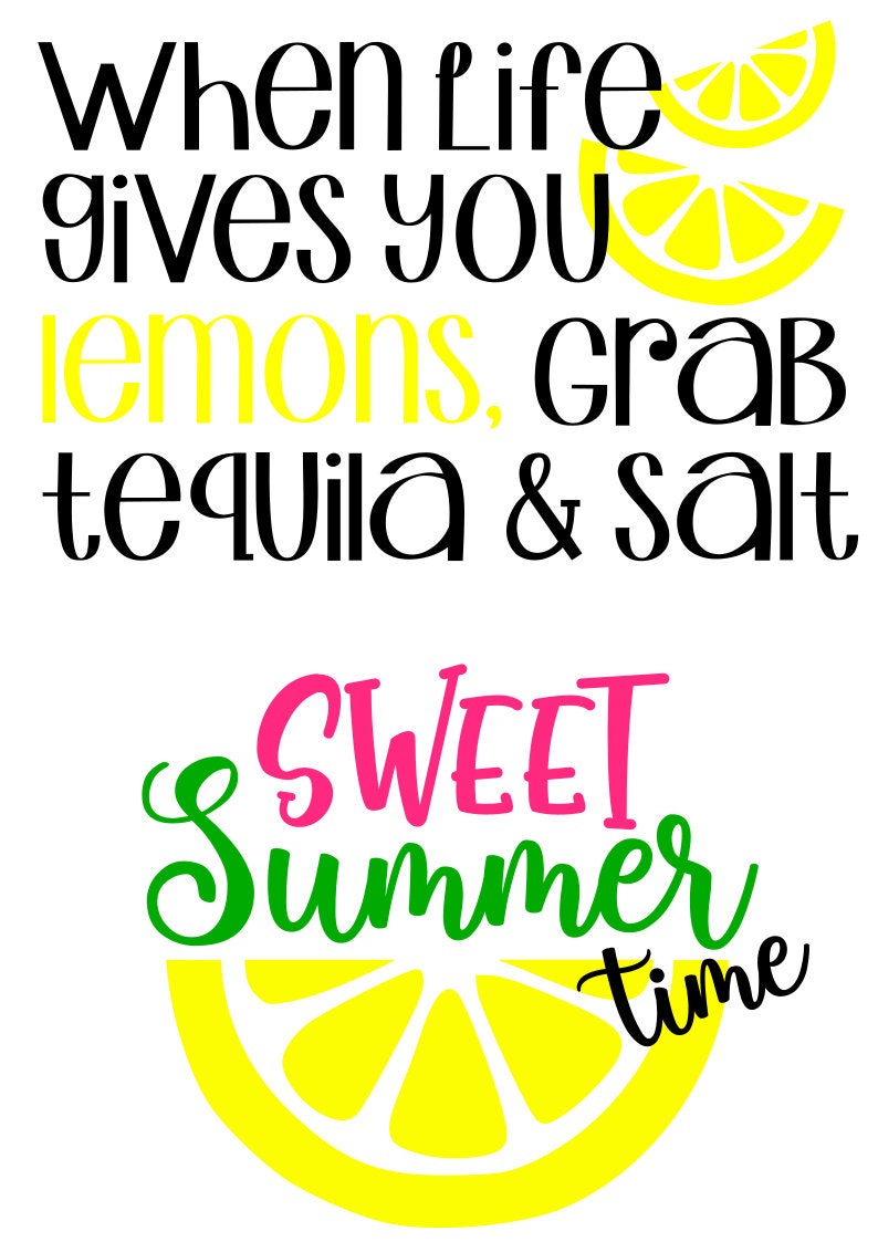 Lemon SVG Bundle Hello Summer SVG Porch Sign SVG Digital | Etsy