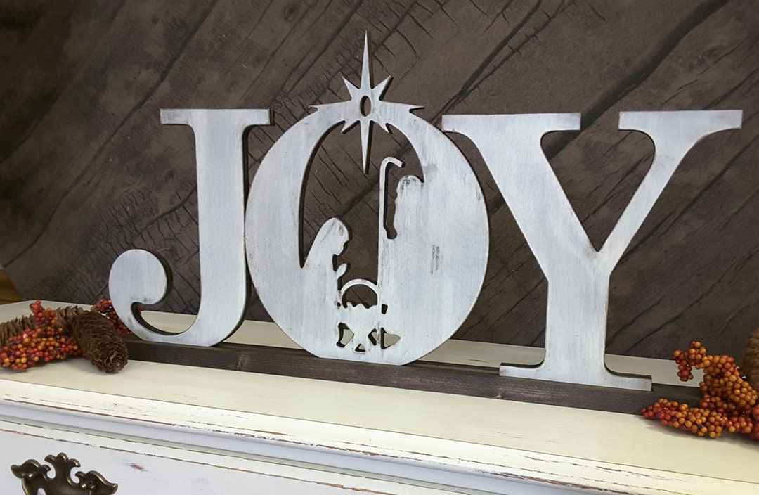 JOY Sign Christmas Sign Holiday Sign Joy to the World - Etsy