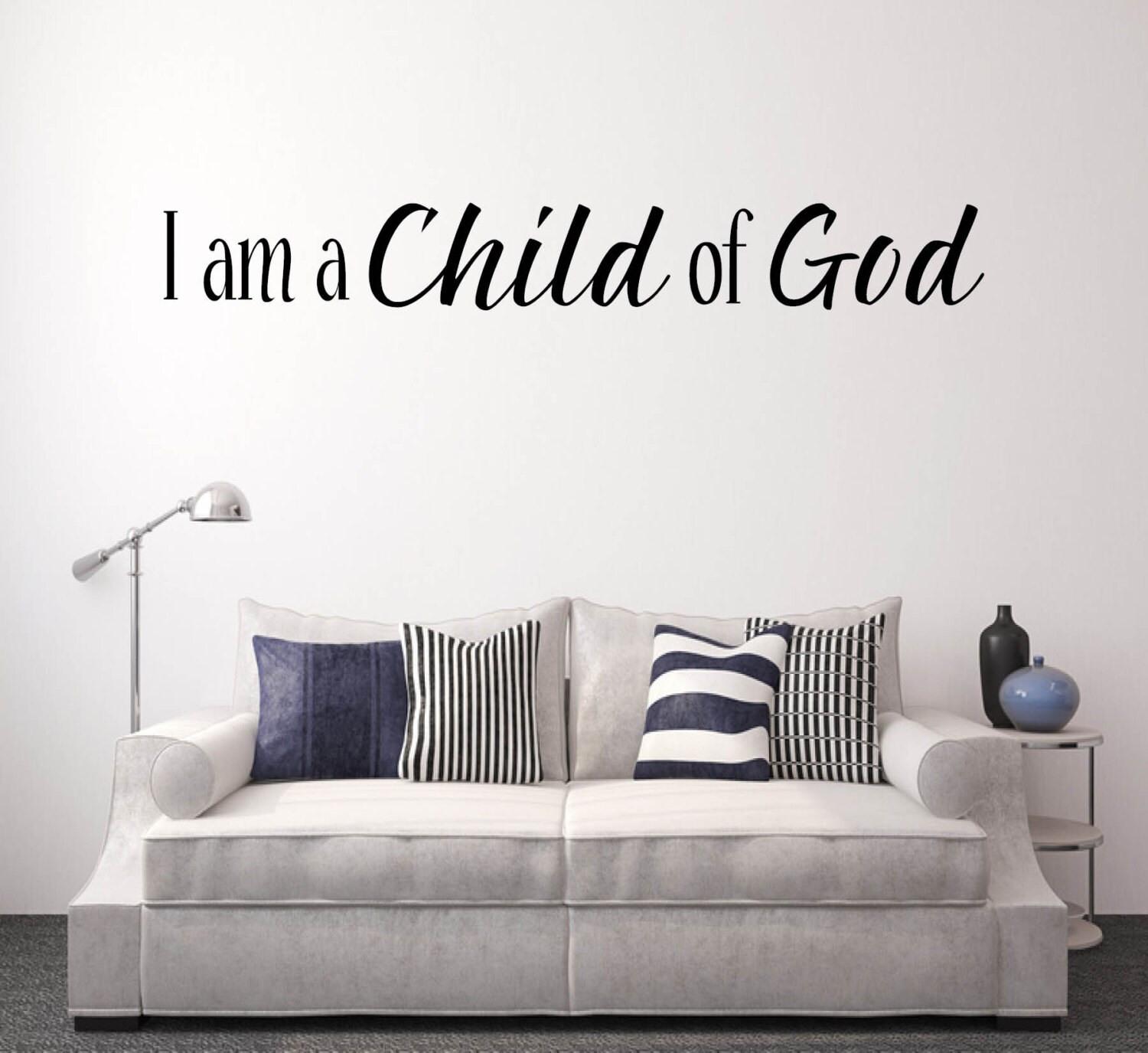 Religious Wall Decal Religious Vinyl Decal Christian Wall | Etsy