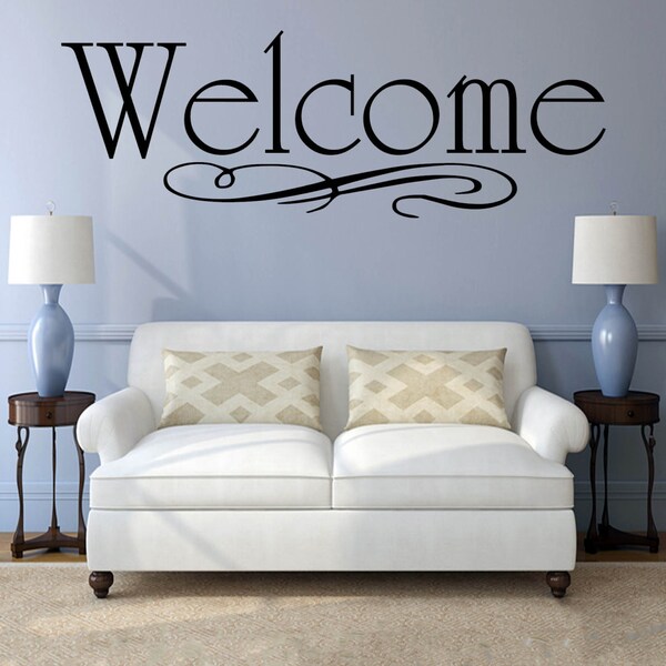 Wall Decals Welcome - Etsy