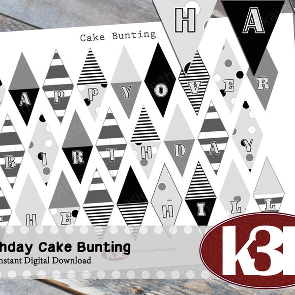 Printable Over the Hill Banner - Etsy