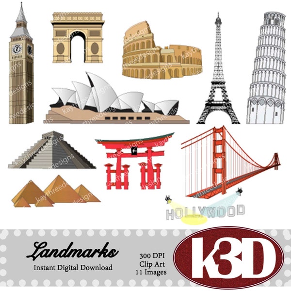 Famous Landmarks - Etsy