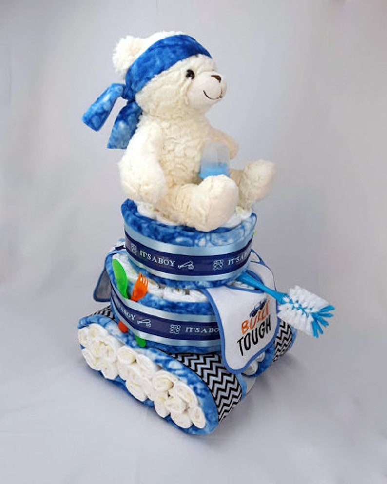 Army Tank Diaper Cake Camouflage Unique Diaper Cake - Etsy