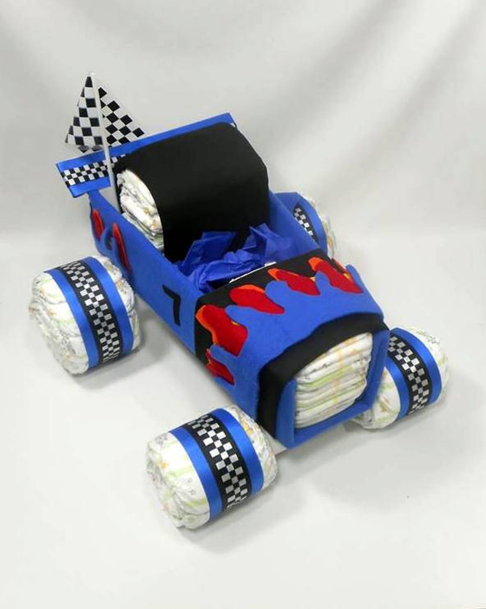Race Car Diaper Cake Car Diaper Cake Baby Shower | Etsy