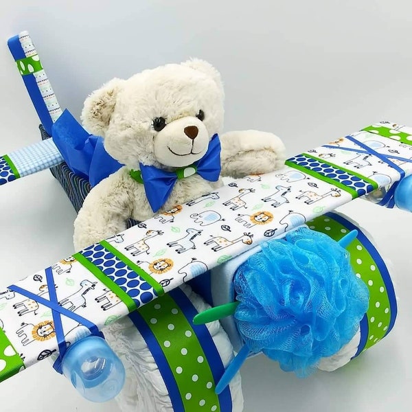 Airplane Diaper Cake - Etsy