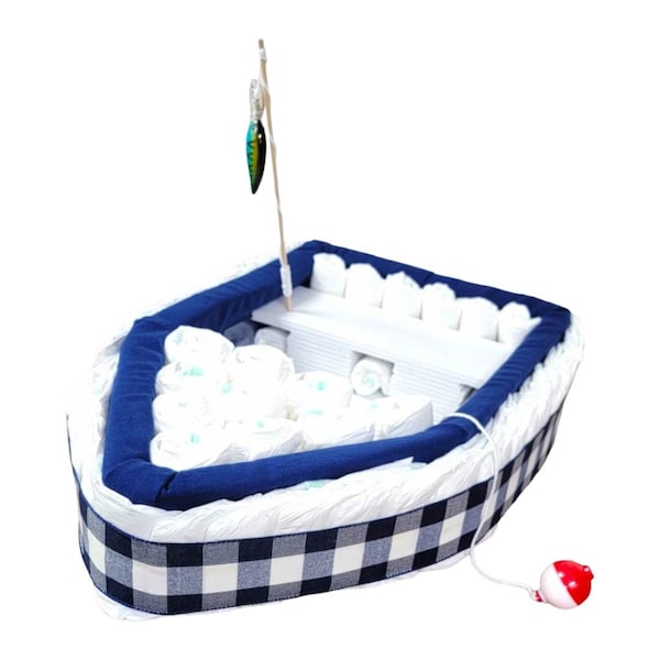 Boat Diaper Cake - Etsy