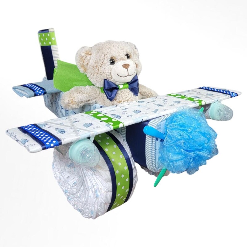 Airplane Diaper Cake - Etsy