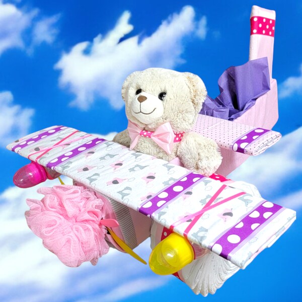 Airplane Diaper Cake - Etsy