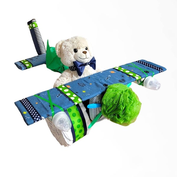 Airplane Diaper Cake - Etsy