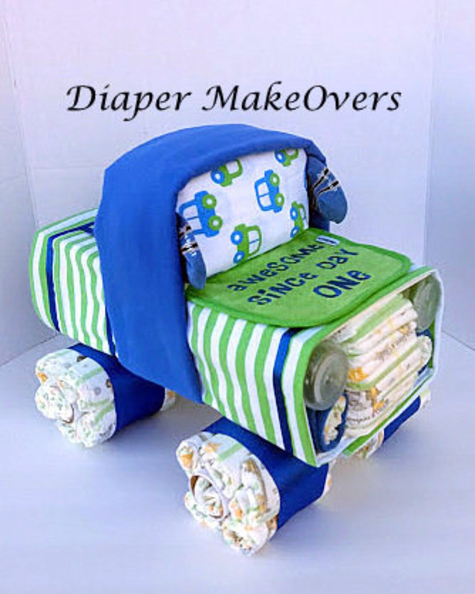 Baby Boy Diaper Cake Truck Diaper Cake Unique Diaper Cakes - Etsy