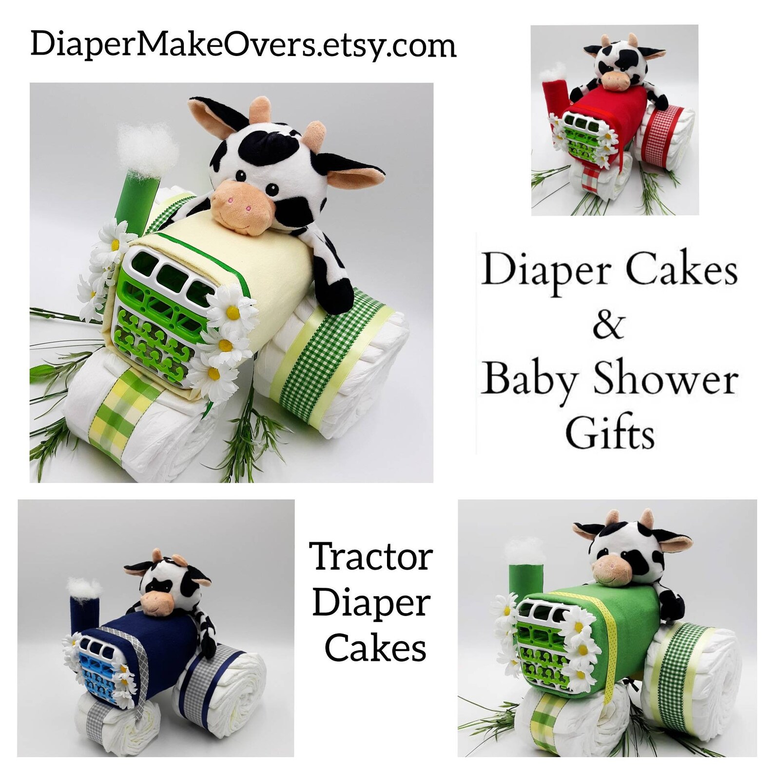 Farm Baby Shower Decor Diaper Cake Country Diaper Cake - Etsy