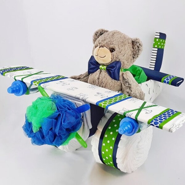 Airplane Diaper Cake - Etsy