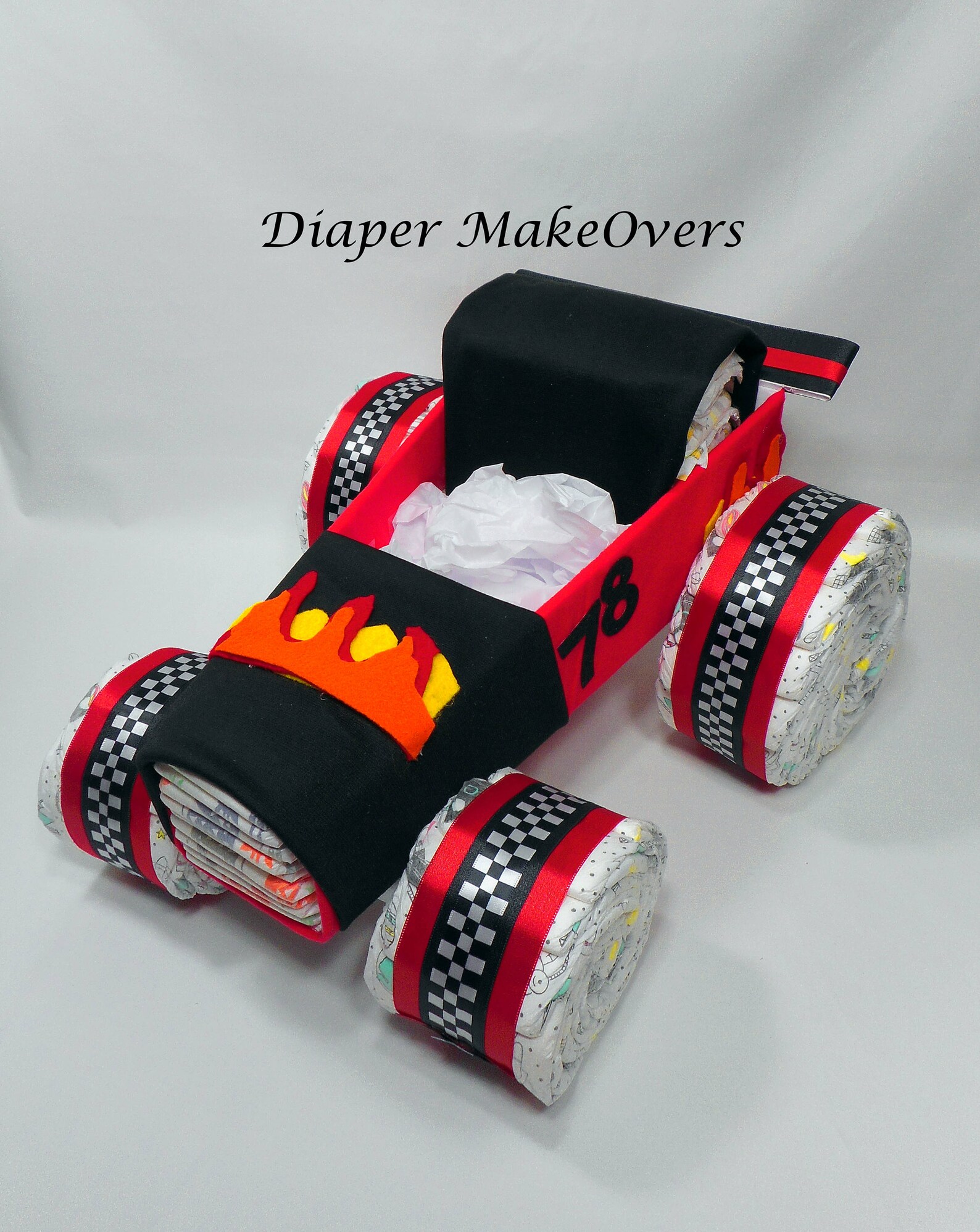Race Car Diaper Cake Diaper Cake Car Diaper Cake Baby | Etsy