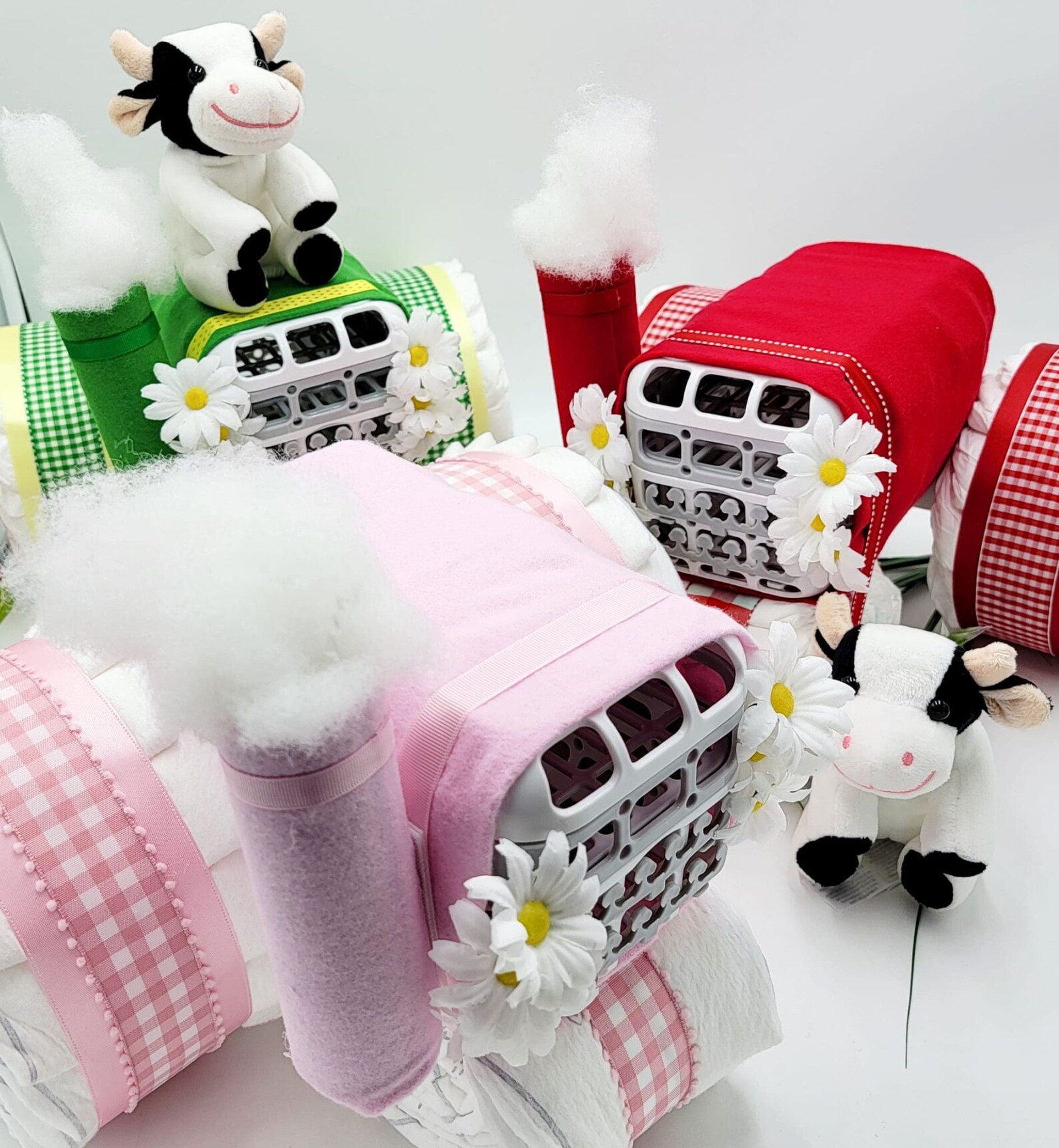 Tractor Diaper Cake Country Baby Shower Decorations Farm - Etsy