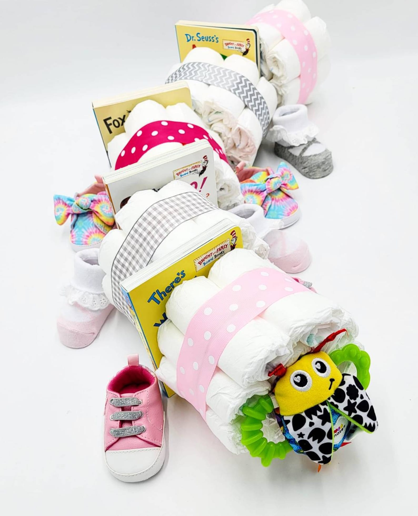 Book Diaper Cake - Caterpillar Diaper Cake - Diaper Cake - Book Baby ...
