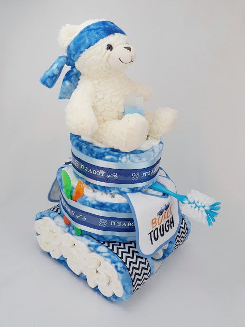 Army Tank Diaper Cake Camouflage Unique Diaper Cake - Etsy