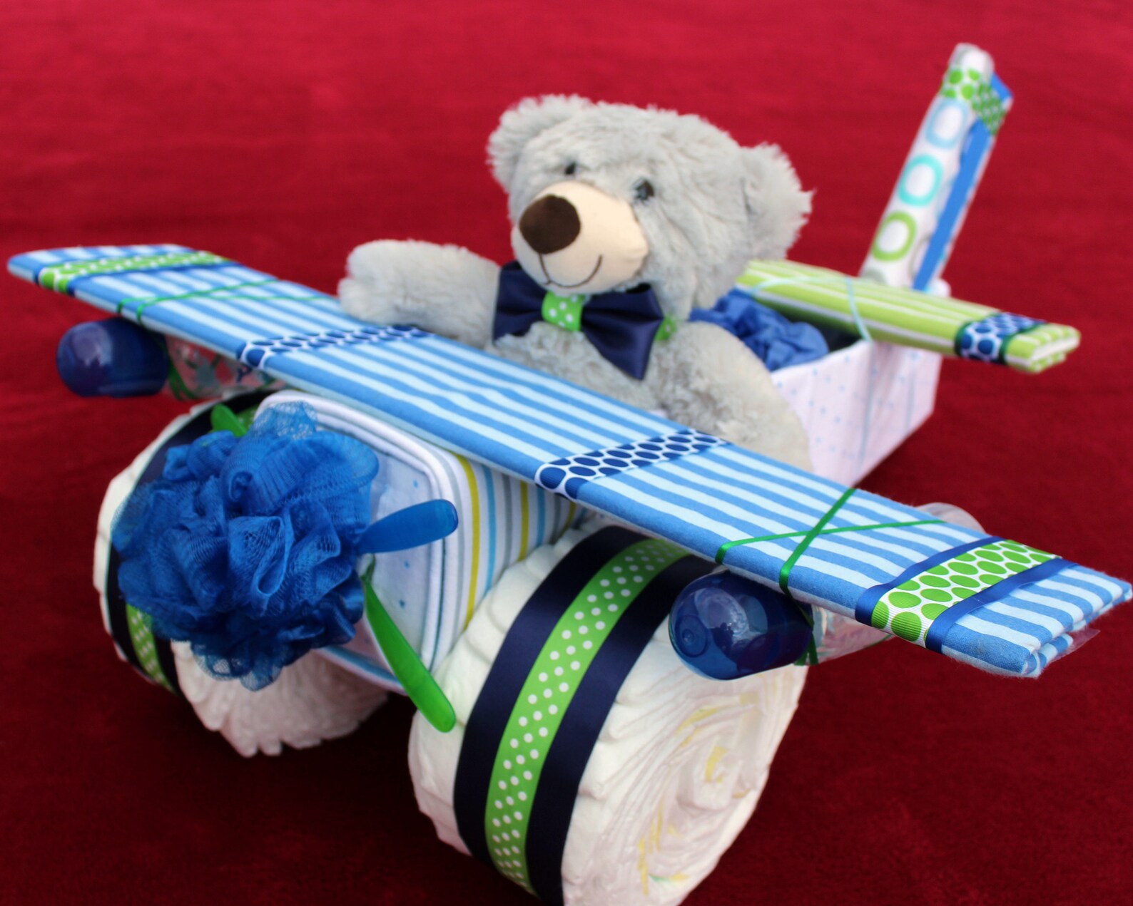 Airplane Baby Shower Diaper Cake Unique Baby Shower Gift | Etsy