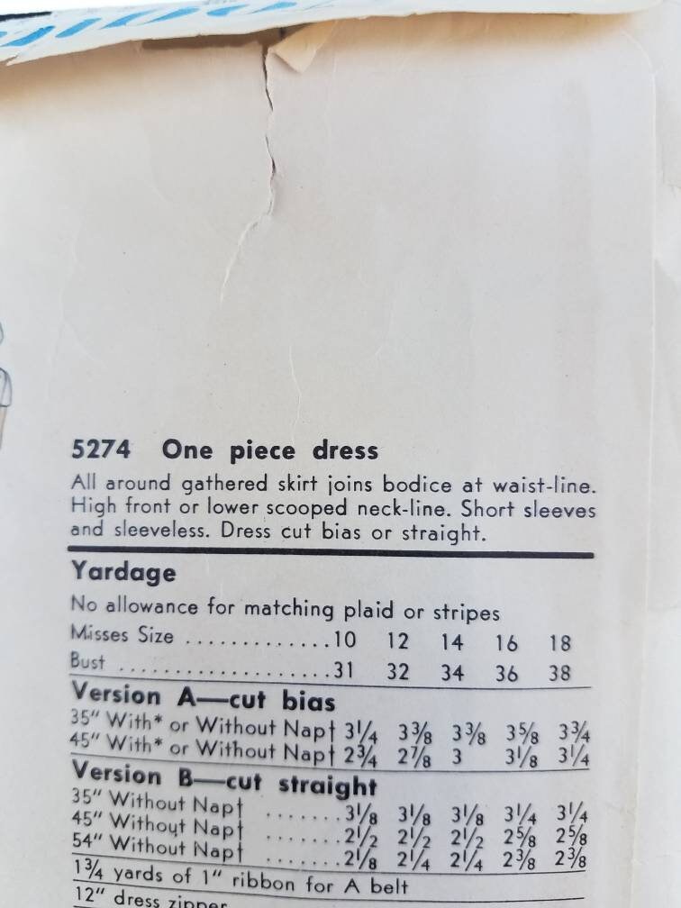 Vintage 1950's Vogue Sewing Pattern - Etsy