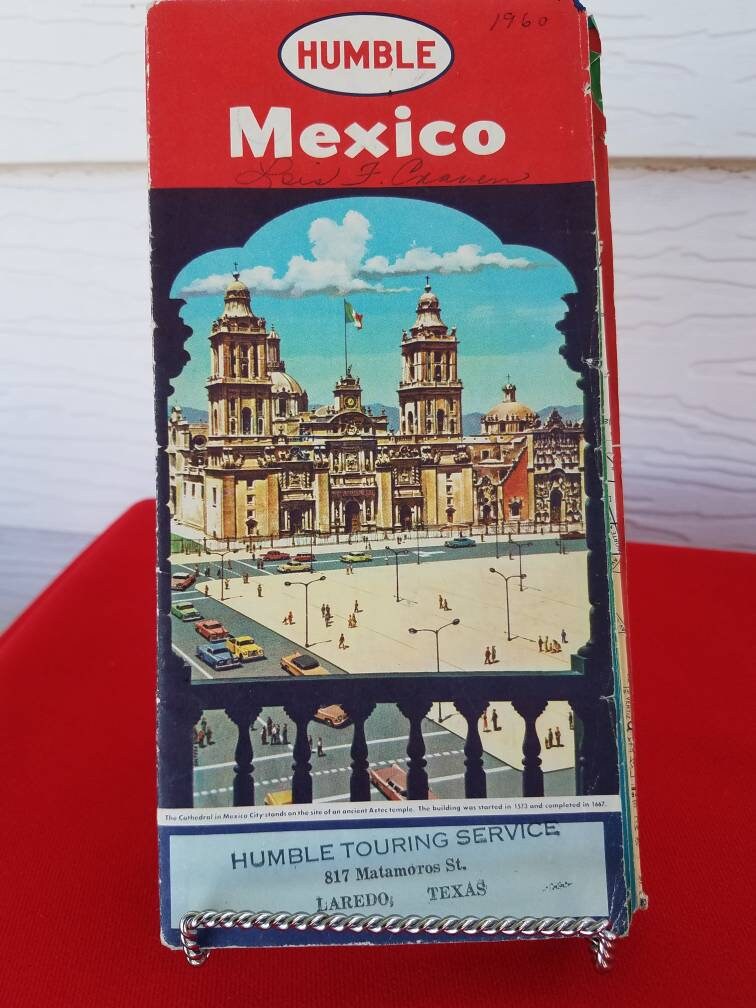 Set of Four Vintage 1960's Mexico Maps - Etsy