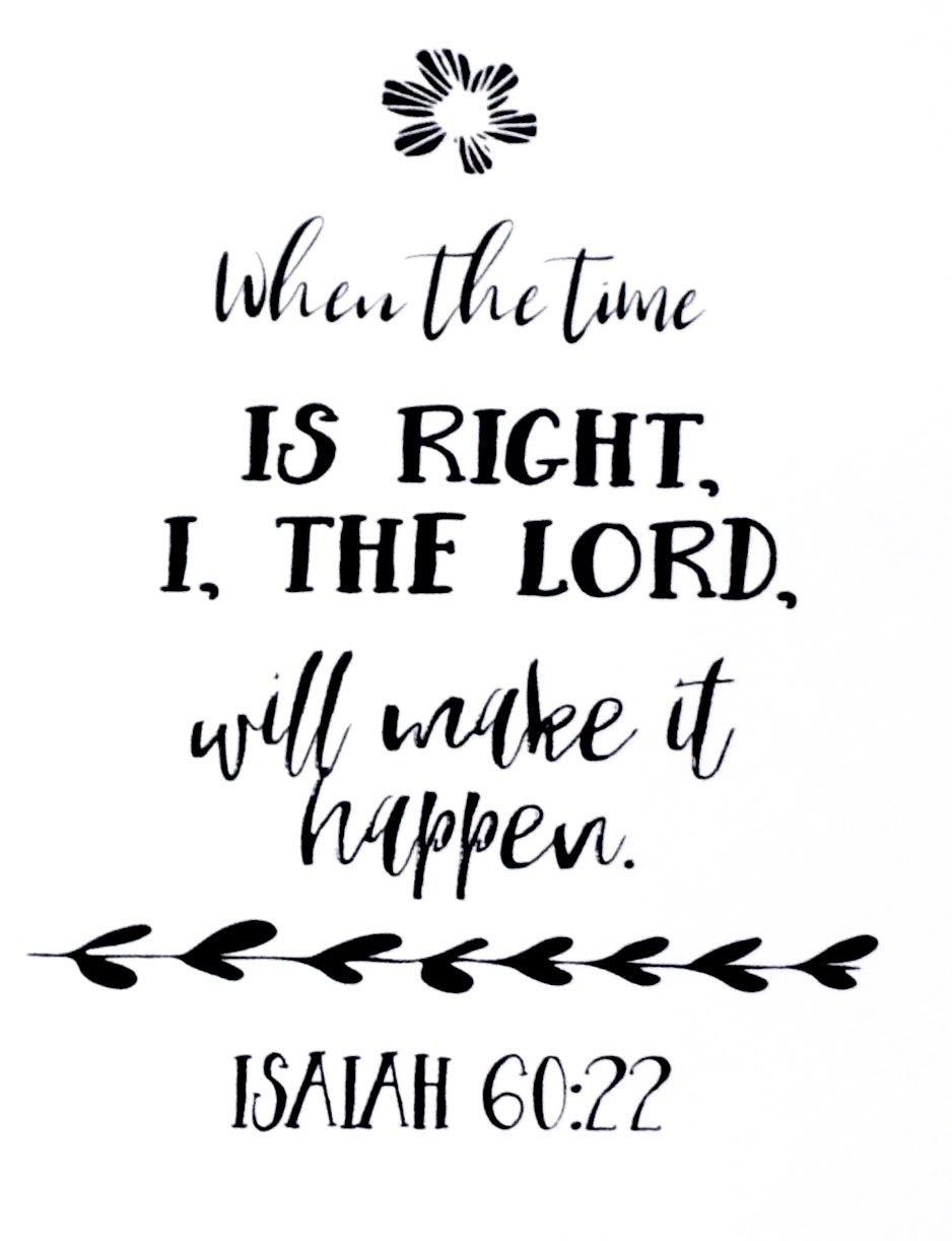 Bible Verse Card, Isaiah 60:22, Inspirational Watercolor Card - Etsy