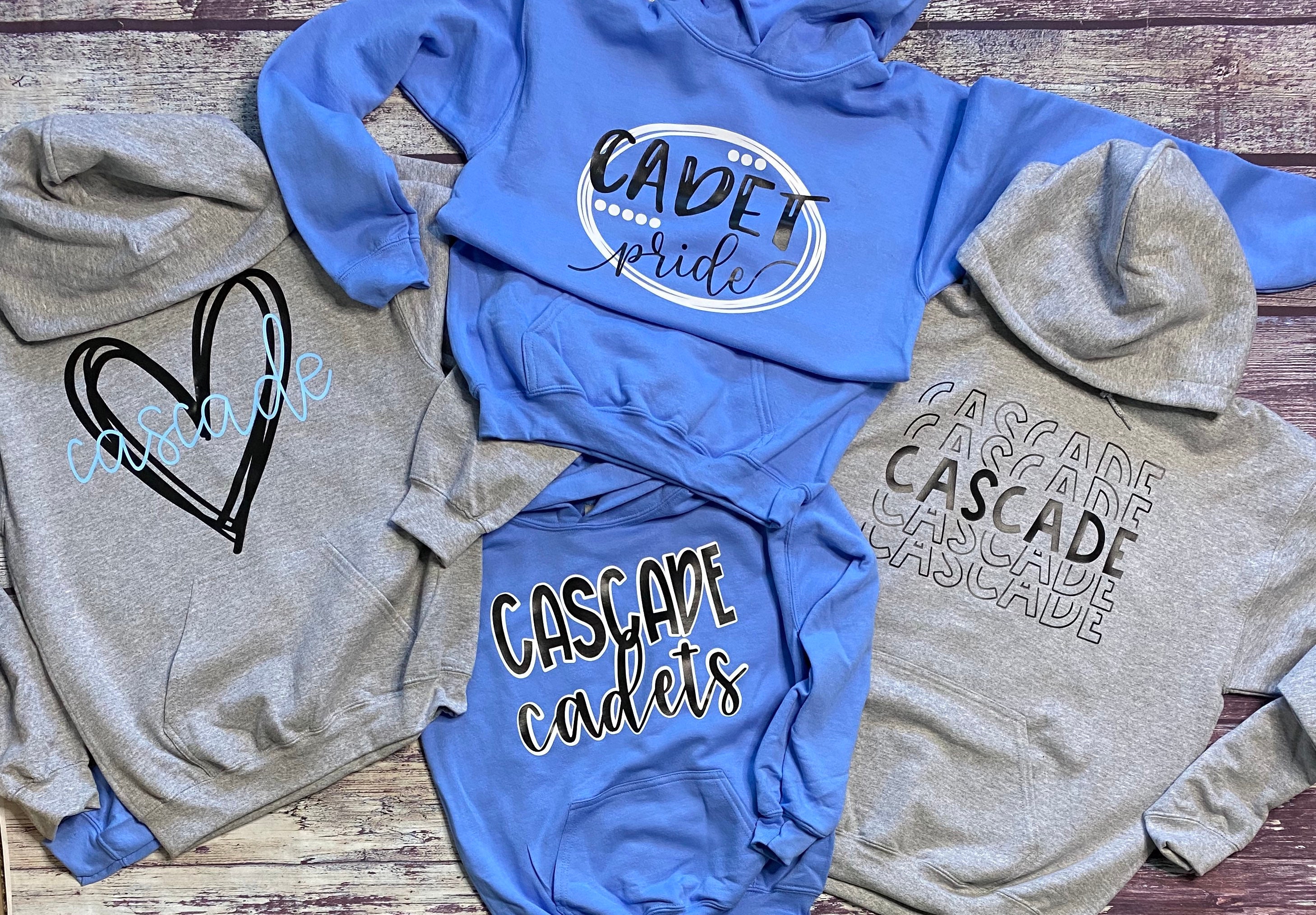 Cascade School Spirit Wear Cascade Cadets School Pride Hoodie | Etsy