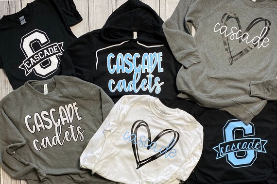 Cascade School Spirit Wear Cascade Cadets School Pride Hoodie | Etsy