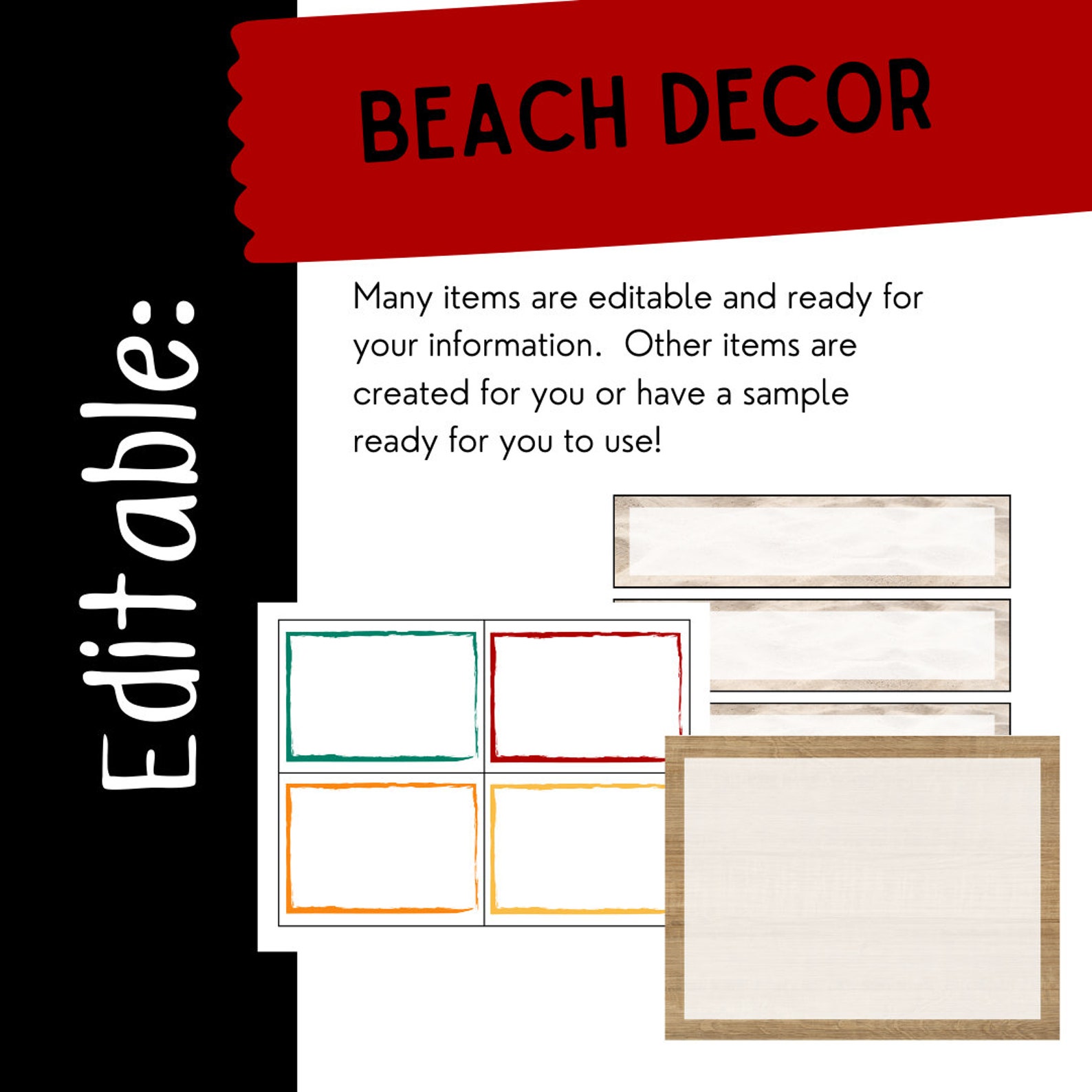 Kick Back/beach Classroom Decor Bundle - Etsy