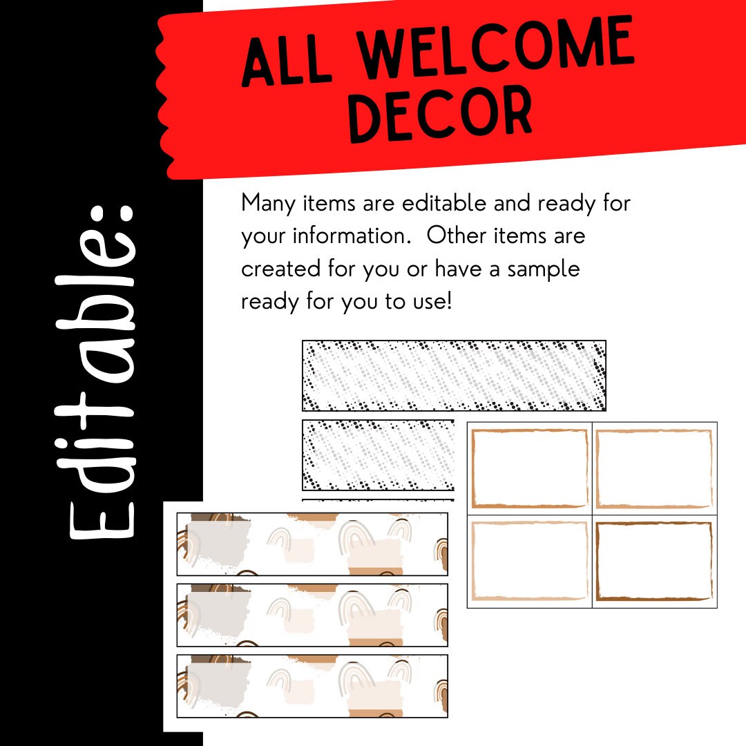 All Are Welcome/diversity Classroom Decor Bundle - Etsy