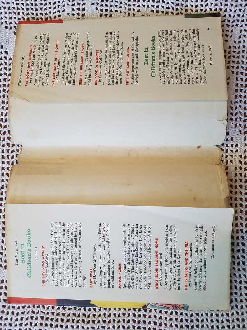 Best in Children's Books, 1958, Volume 9, Collectible - Etsy