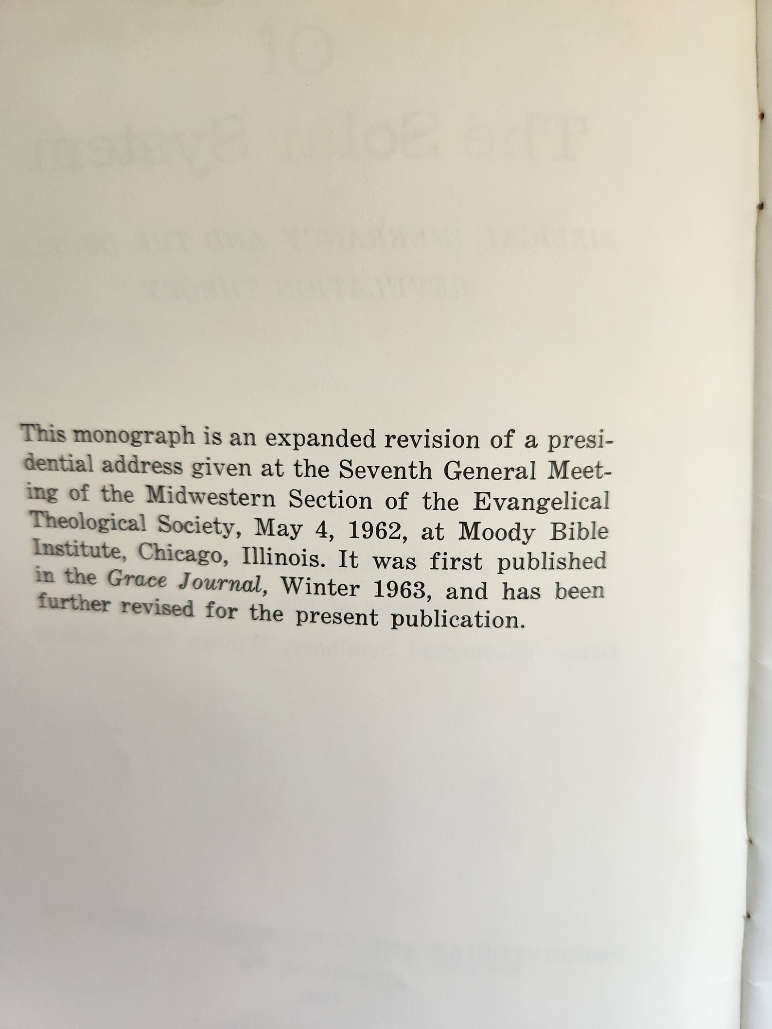 The Origin of the Solar System by John C. Whitcomb, 1964 - Etsy