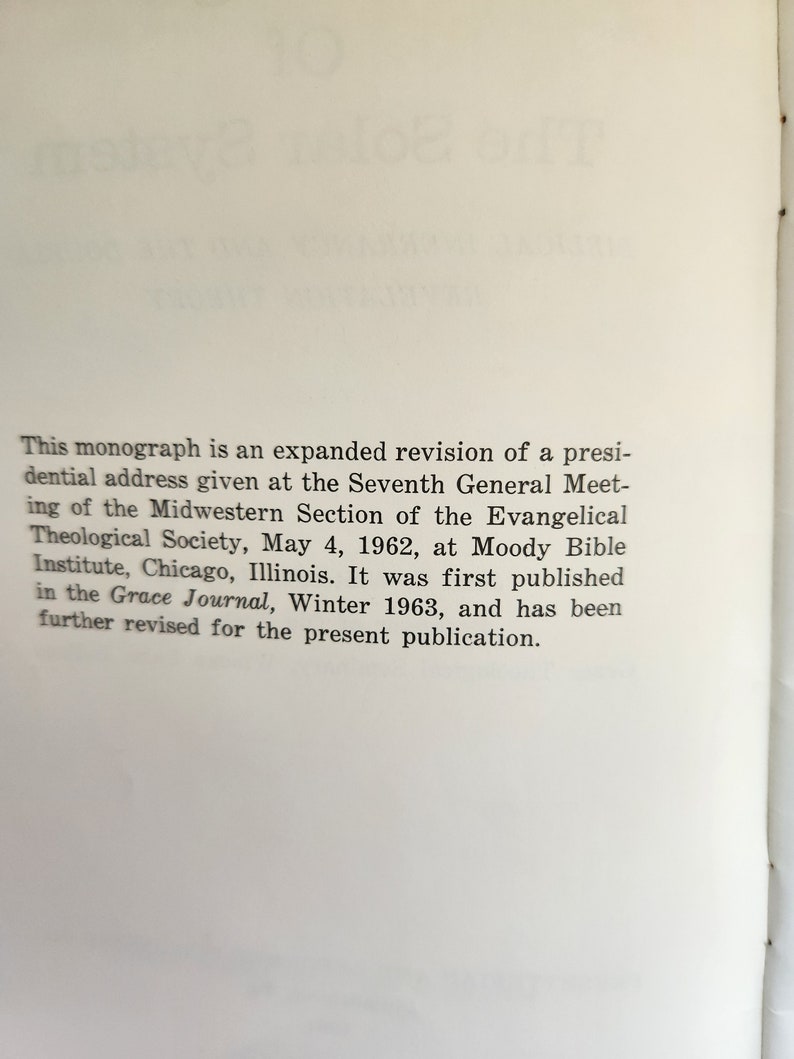 The Origin of the Solar System by John C. Whitcomb, 1964 - Etsy