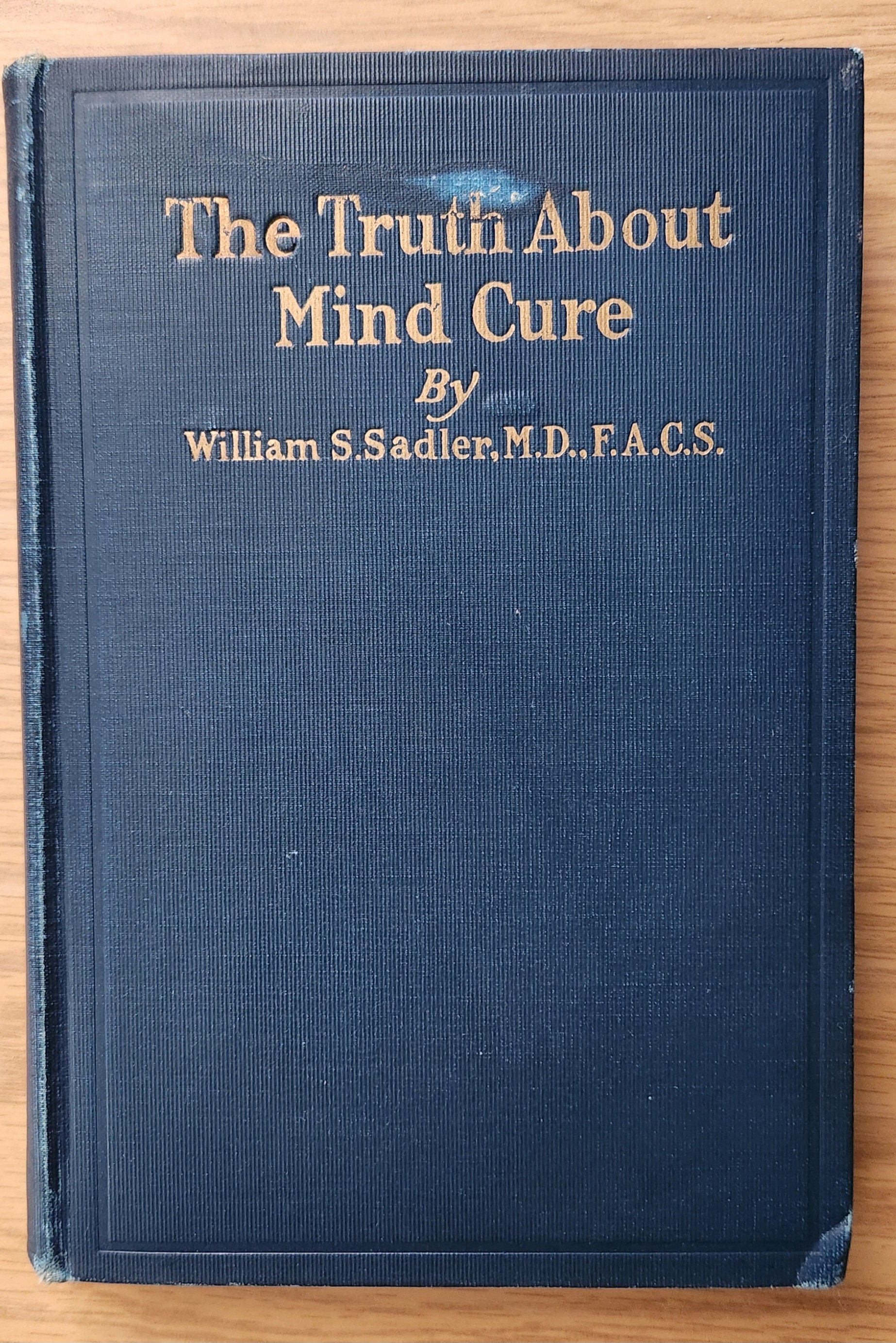 The Truth About Mind Cure by William S. Sadler - Etsy