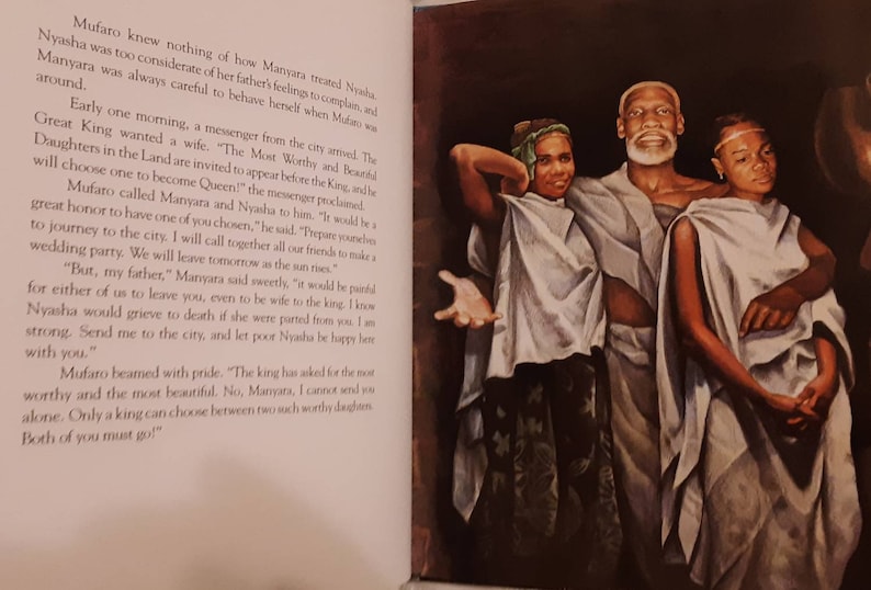 Vintage Children's Book, Mufaro's Beautiful Daughters, an African Tale ...