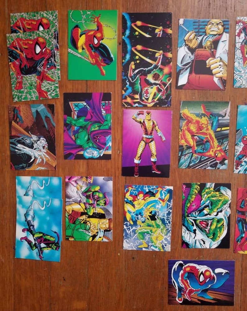 Collection of 30th Anniversary Spider-man II Cards, 1992, 26 Cards W 4 ...