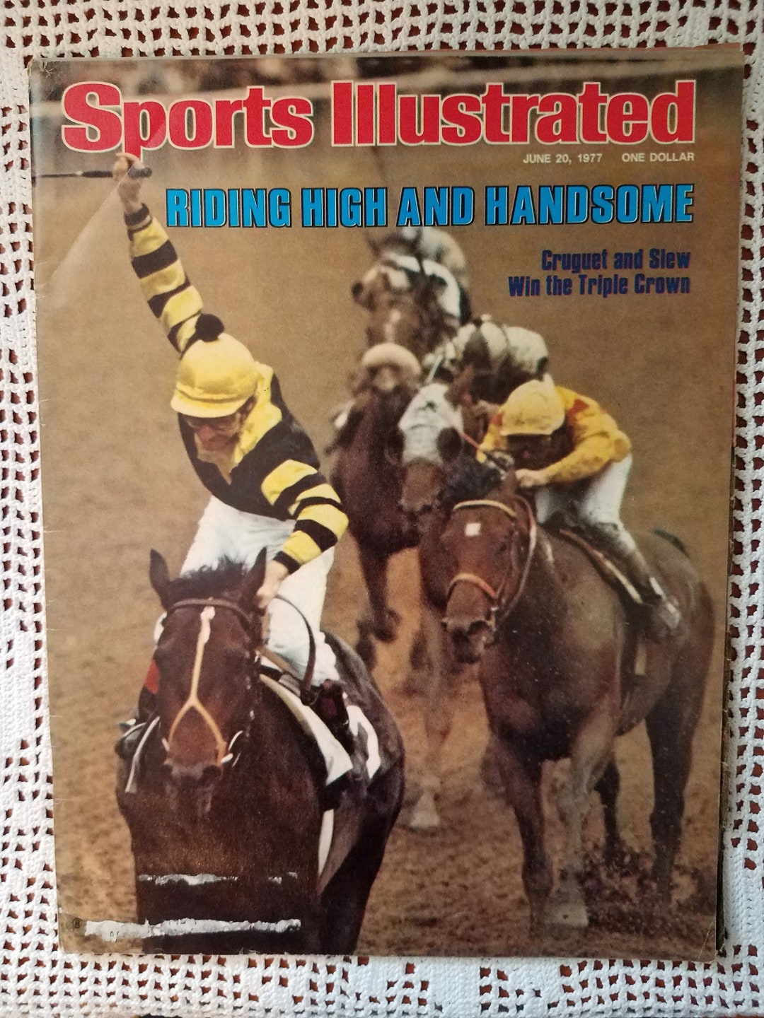 Sports Illustrated, Riding High and Handsome, Cruguet and Slew Win the ...