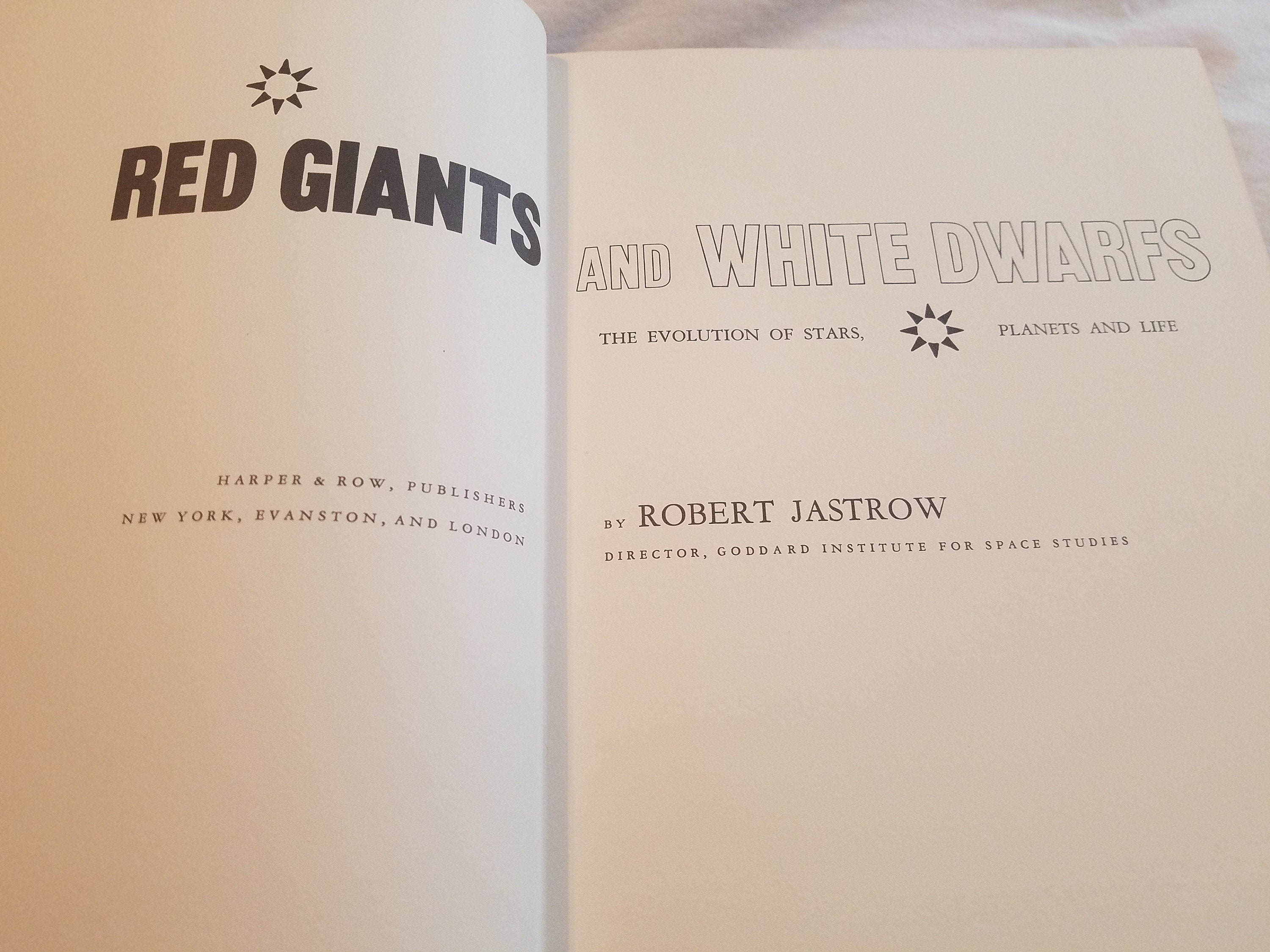 Red Giants and White Dwarfs by Robert Jastrow - Etsy