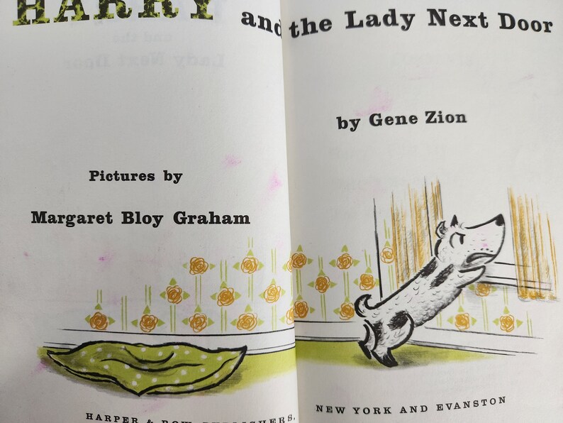 Harry and the Lady Next Door by Gene Zion, 1960 - Etsy