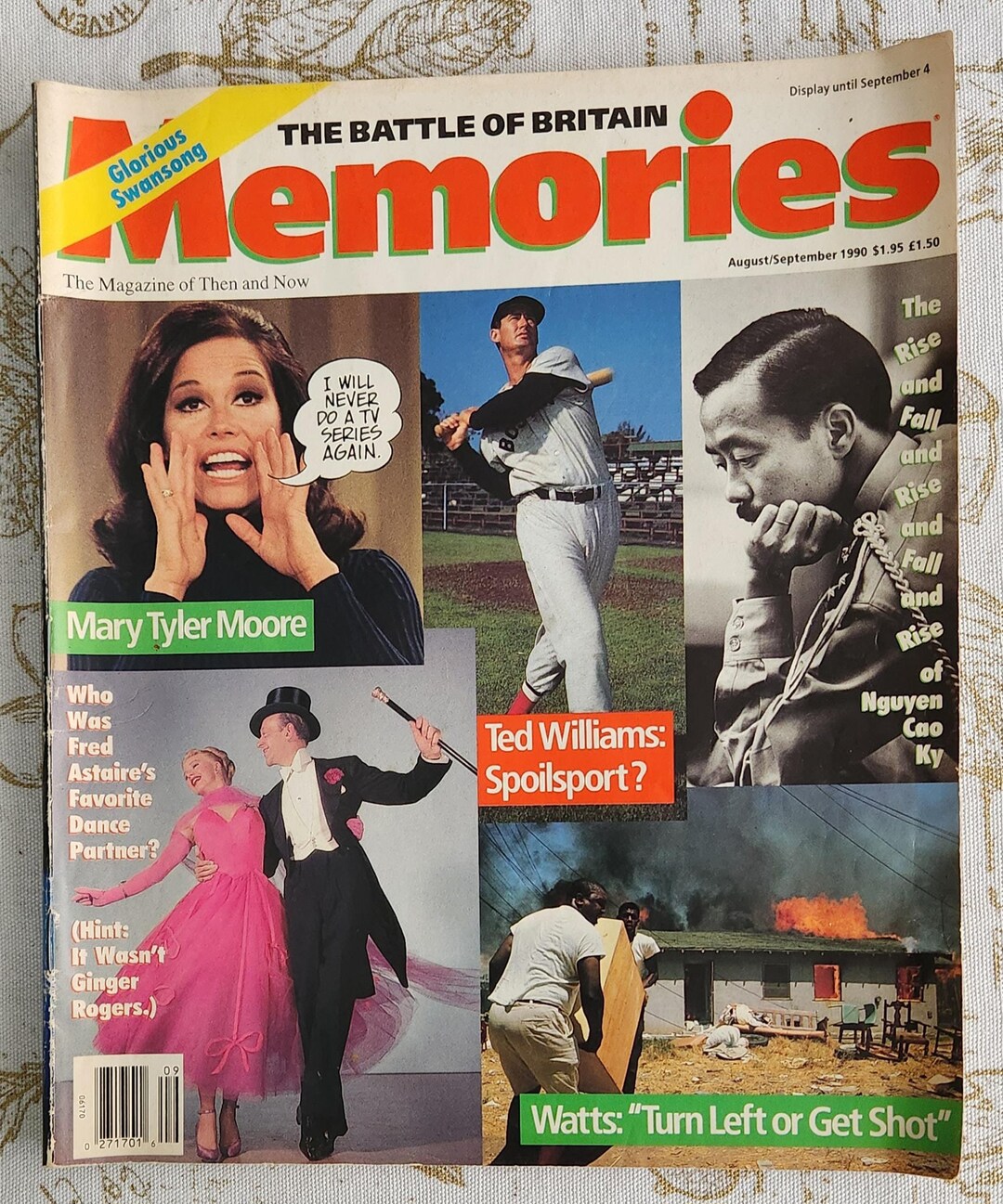 Memories, the Magazine of Then and Now, Aug/sept 1990 - Etsy