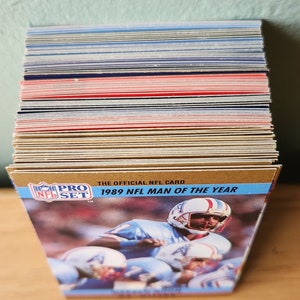 100 NFL Pro Set Cards, 1990 - Etsy
