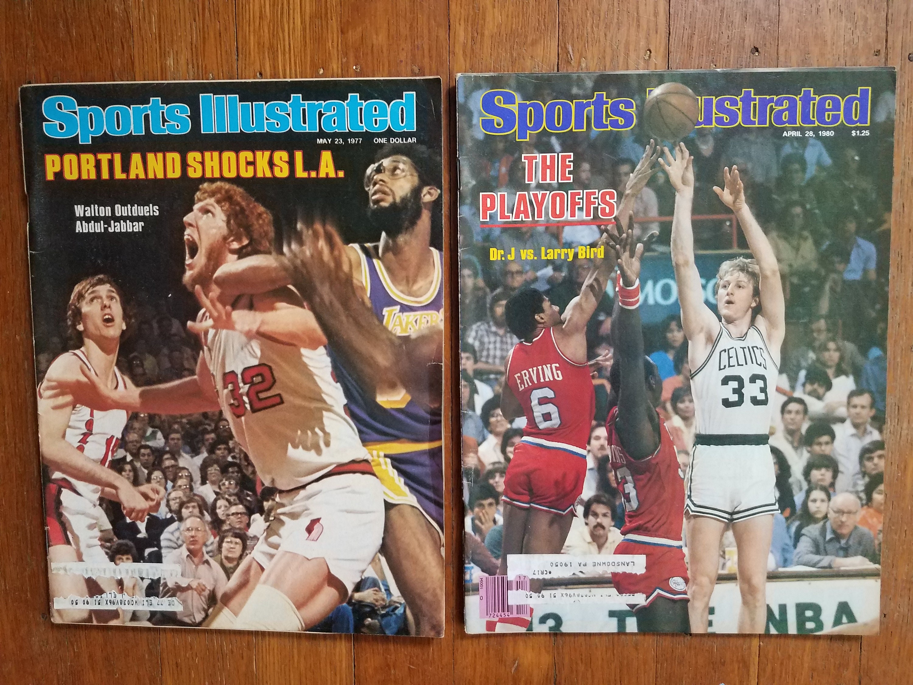 Six 70s Sports Illustrated, NBA Hall of Fame Players on Covers: Wilt ...