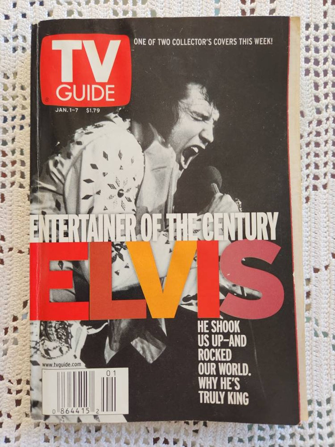 TV Guide Jan 1-7 2000, Elvis, Entertainer of the Century - Etsy