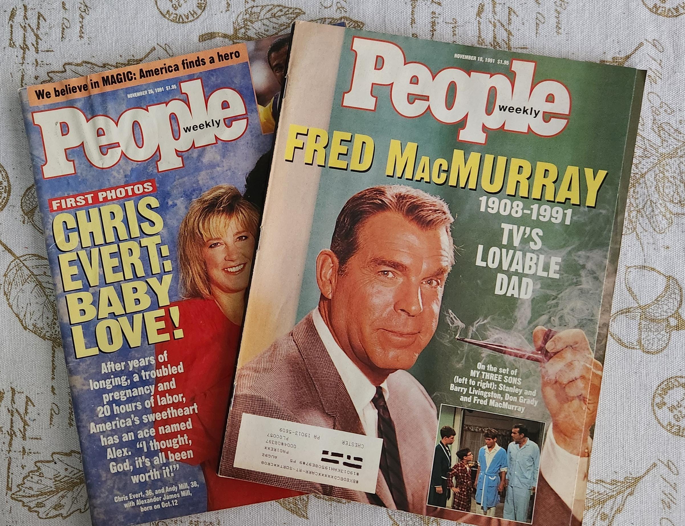Pair of Nov 1991 People Magazines - Etsy